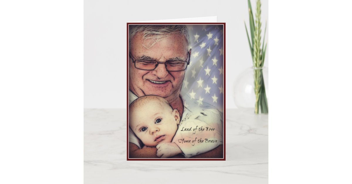 Thank You Dad Veterans Day Card | Zazzle