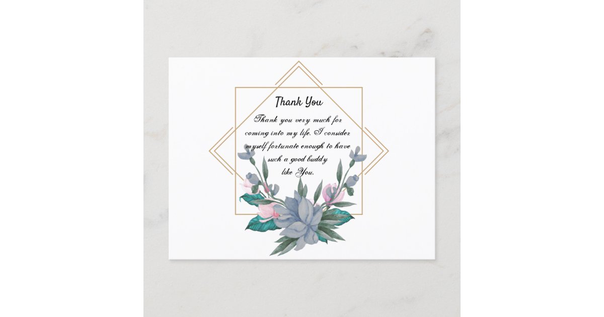Thank You Design Postcard | Zazzle