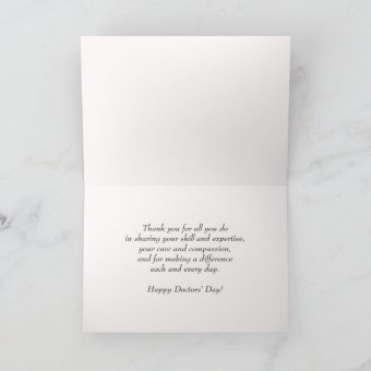 Thank You, Doctor. Doctor Appreciation Card | Zazzle