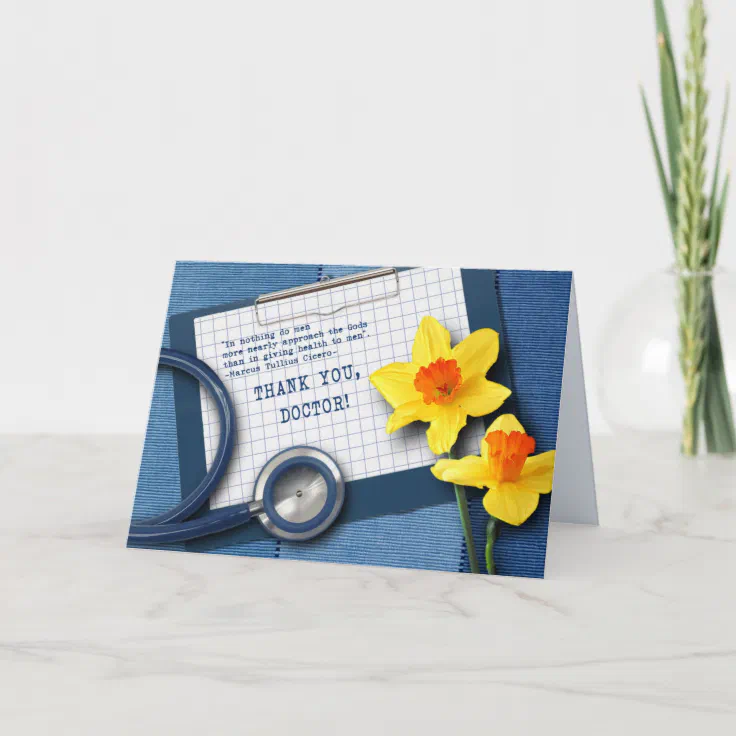 Thank You, Doctor. Doctors' Day Greeting Cards | Zazzle