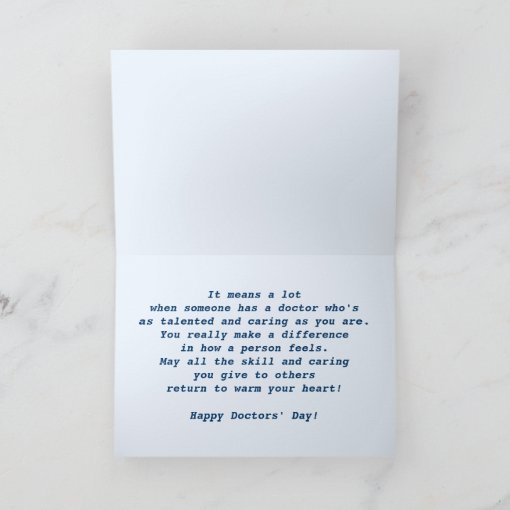 Thank You, Doctor. Doctors' Day Greeting Cards | Zazzle