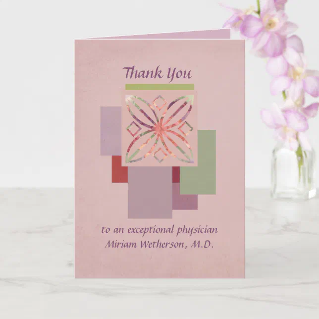 Thank You Doctor Physician Medical Professional Card | Zazzle