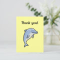 Thank you! (dolphin) postcard | Zazzle