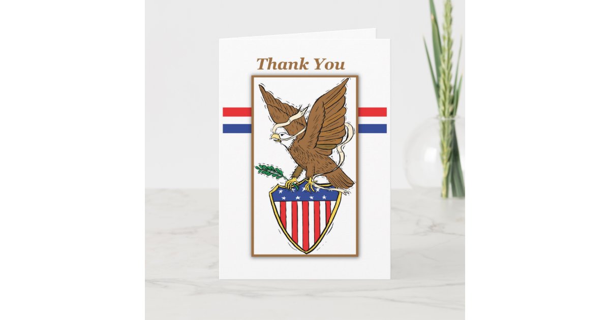Thank You Eagle Emblem | Zazzle