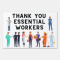 Thank You Essential Workers Yard Sign | Zazzle