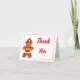 Thank You Firefighter Gingerbread Man Blank | Zazzle