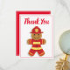 Thank You Firefighter Gingerbread Man Smiling | Zazzle