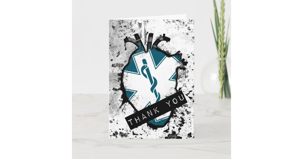 thank you first responder card | Zazzle