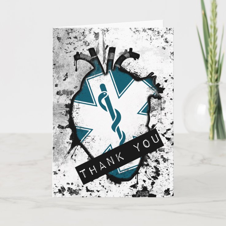 thank you first responder card | Zazzle
