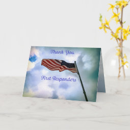 Thank You First Responders Card | Zazzle