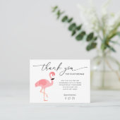 thank you flamingo business card | Zazzle