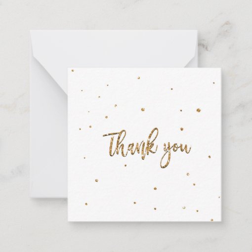 THANK YOU Flat Note Card | Zazzle