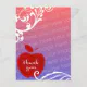 thank you floral apple photo card | Zazzle