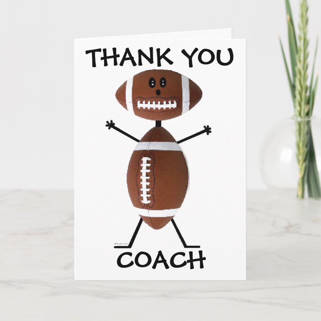 Thank You Football Coach | Zazzle