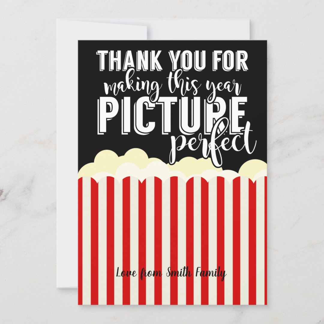 Thank you for a picture perfect year teacher gift invitation | Zazzle