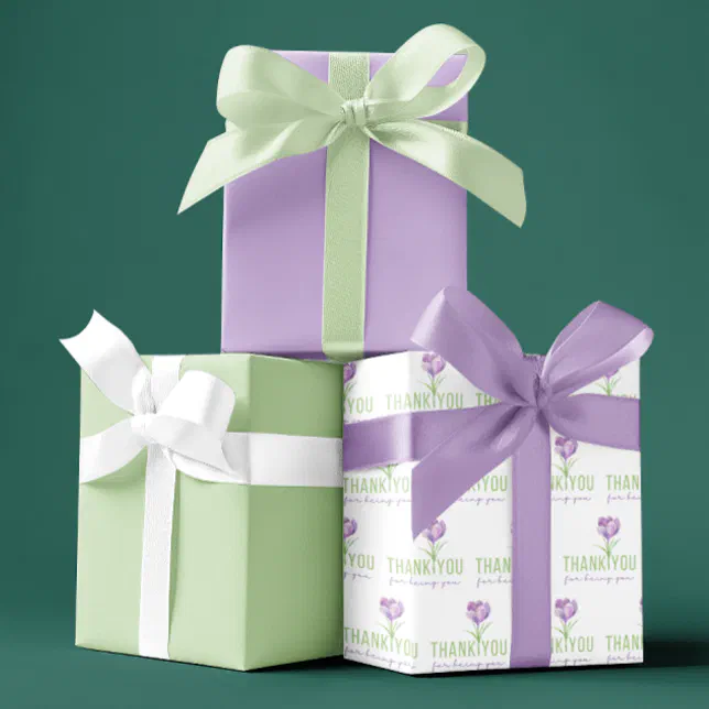 Thank You For Being You Wrapping Paper Sheets | Zazzle