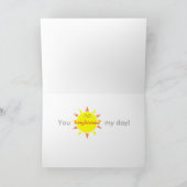 Thank You For Brightening My Day Card | Zazzle