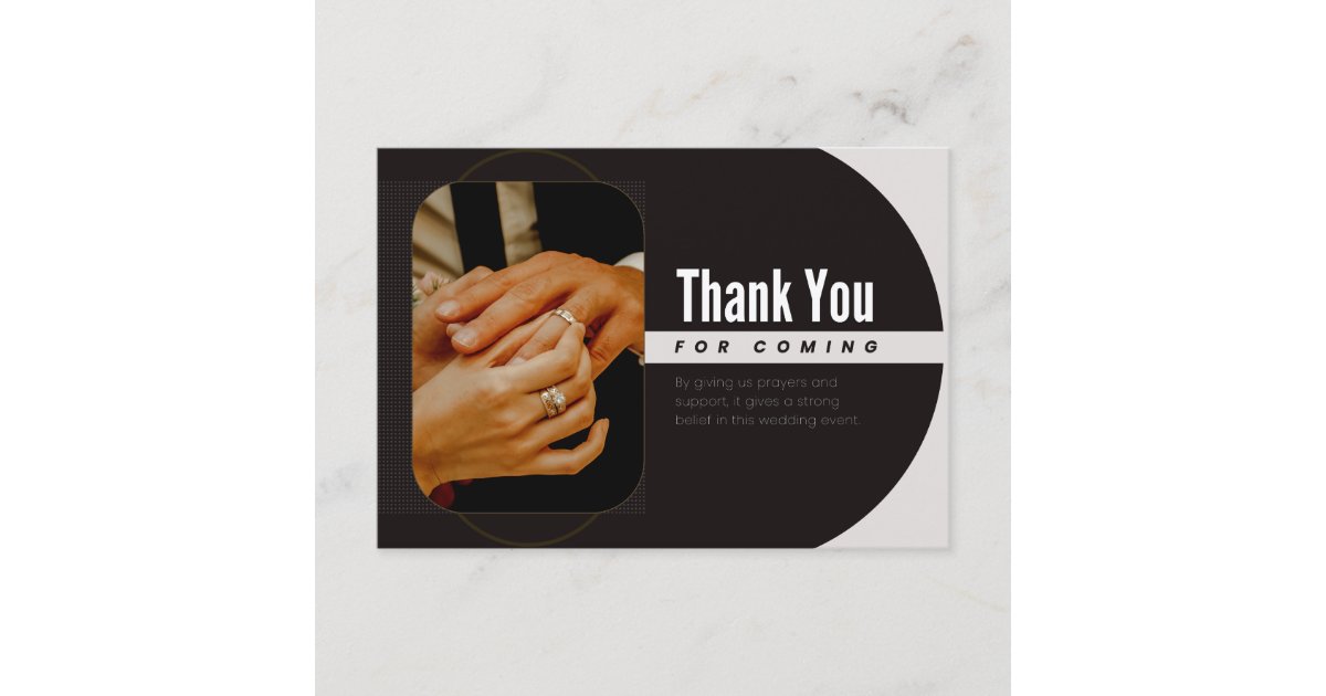 Thank you for coming enclosure card | Zazzle