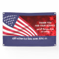 Thank You For Service, Patriotic USA Flag Custom Banner | Zazzle