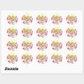 Thank You For Shopping Local Business Classic Round Sticker | Zazzle