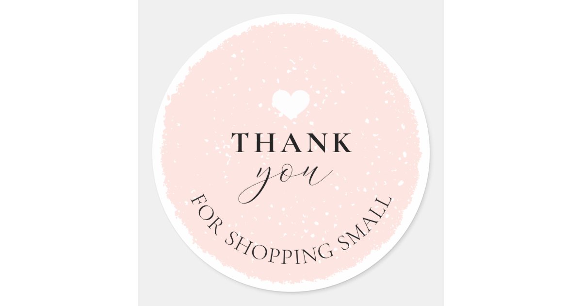 Thank You For Shopping Small Sticker | Zazzle