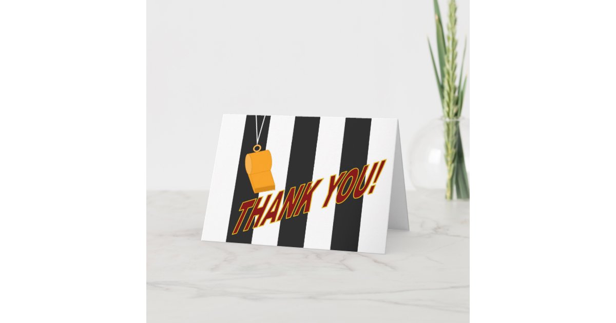 Thank You for Sports Official | Zazzle.com