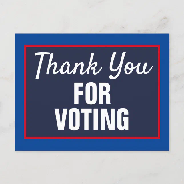 Thank You for Voting 2020 Election Postcard | Zazzle