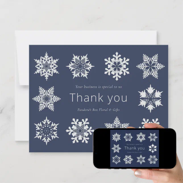 Thank You For Your Business Holiday Card | Zazzle