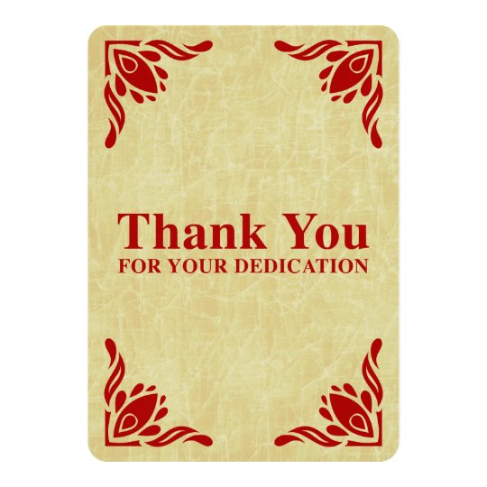 thank you for your dedication invitation | Zazzle.com