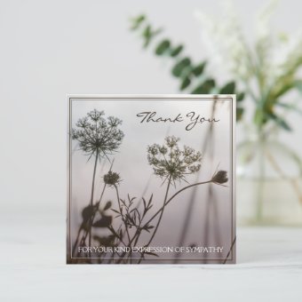 Thank You For Your Kind Expression Of Sympathy | Zazzle