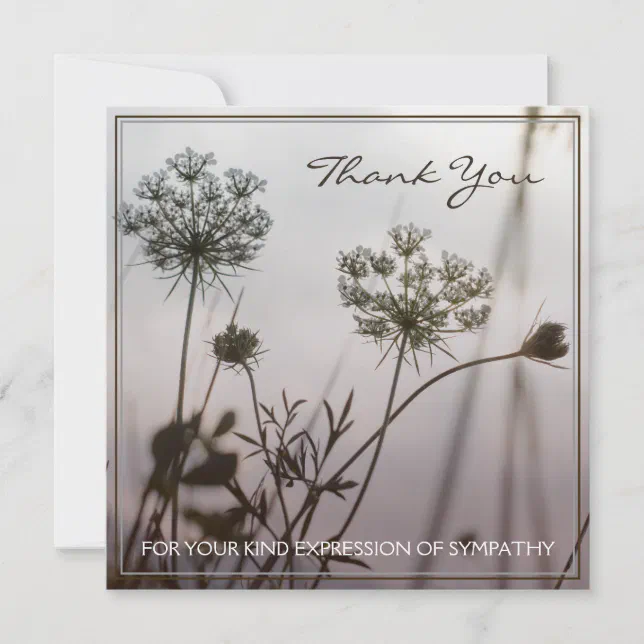 Thank You For Your Kind Expression Of Sympathy | Zazzle