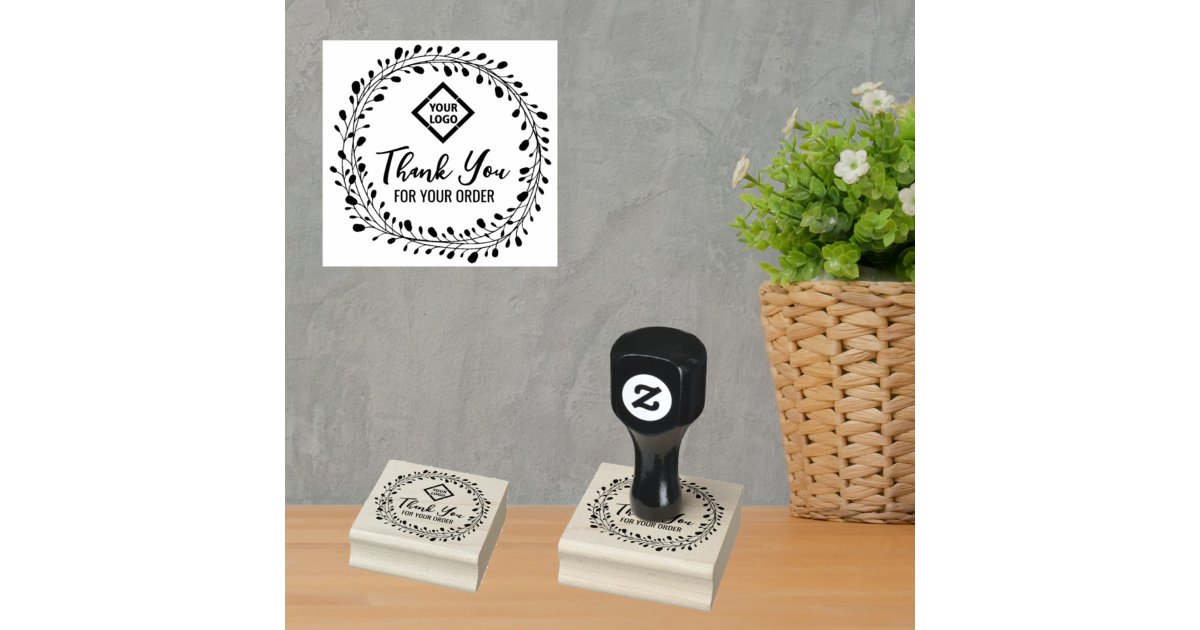Thank You For Your Order (make your own) Rubber Stamp | Zazzle