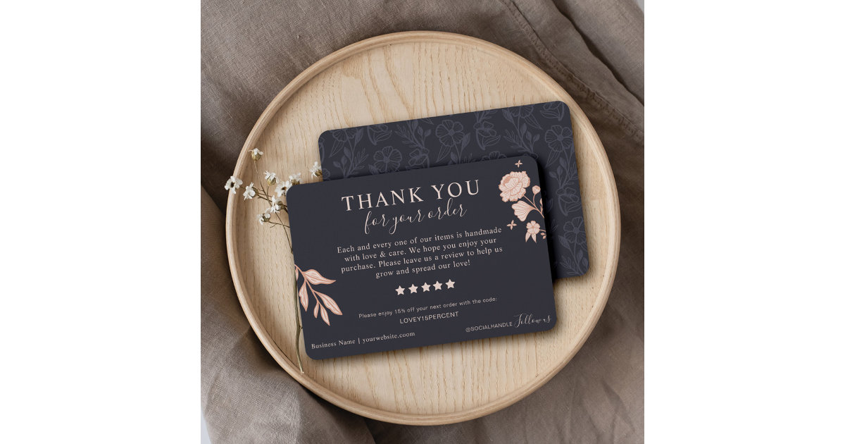Thank you for your Order Please Leave Us A Review | Zazzle