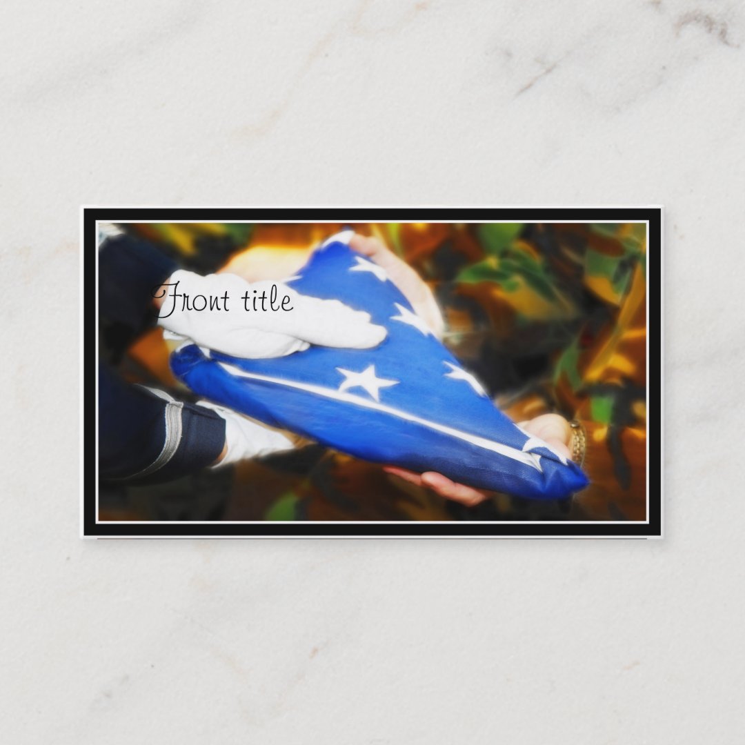 Thank You for Your Service Business Card | Zazzle
