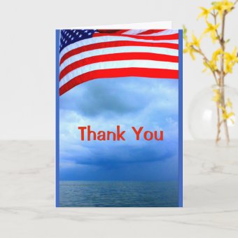 Thank You For Your Service Military Thank You Card | Zazzle