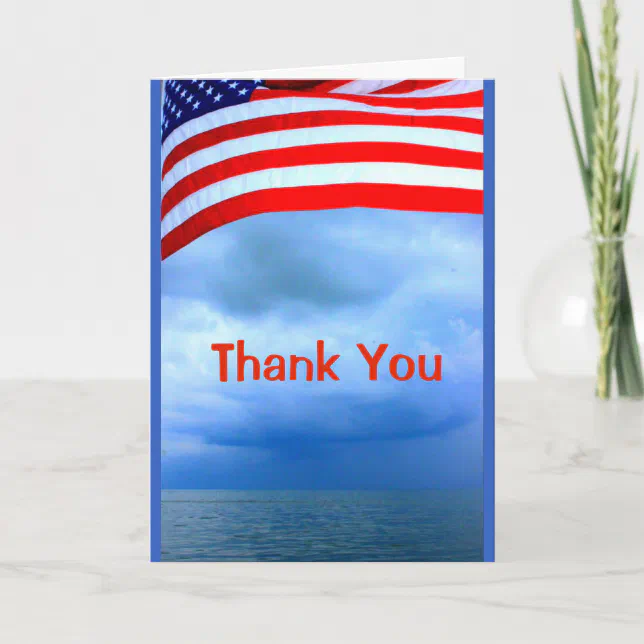 Thank You For Your Service Military Thank You Card | Zazzle