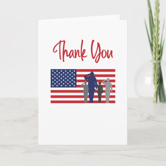 Thank You For Your Service Patriotic Veteran Card | Zazzle.com