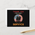 Thank you for your Service Postcard | Zazzle