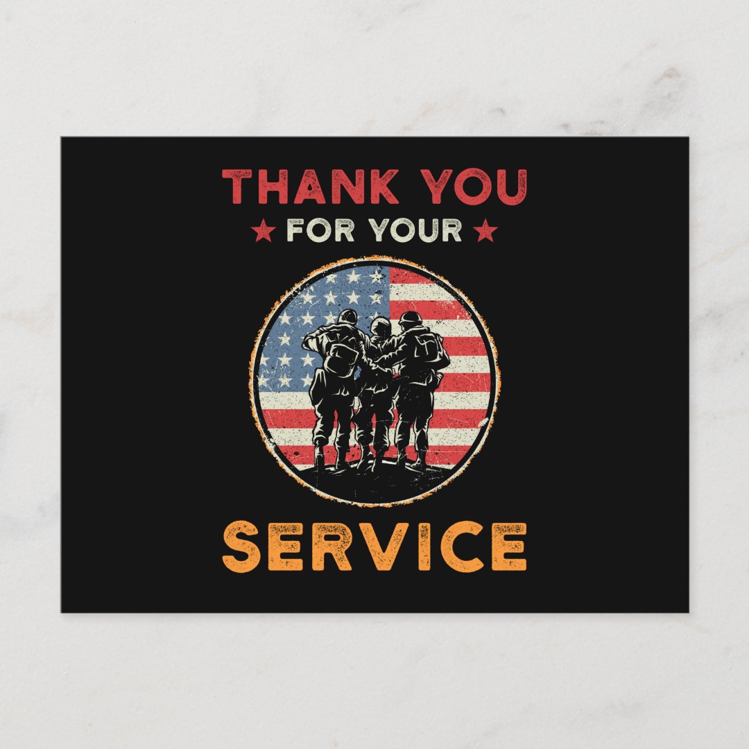Thank you for your Service Postcard | Zazzle