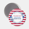 Thank You for Your Service Veterans Stars Stripes Magnet | Zazzle