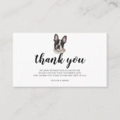 Thank you French Bulldog Frenchie Pup Baby Shower Enclosure Card | Zazzle