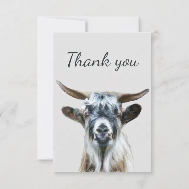 Thank You Fun Old Goat Farm Animal | Zazzle