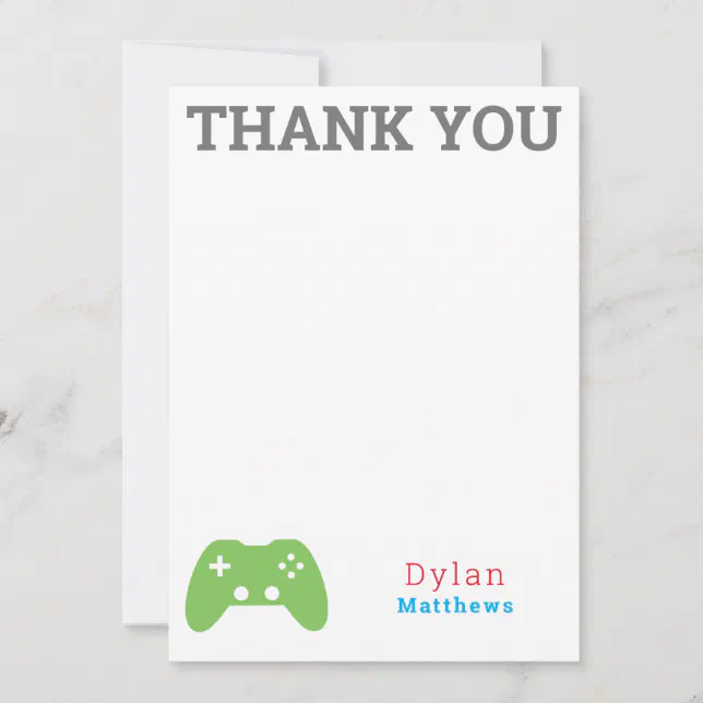 Thank You Gamer Video Game Pattern | Zazzle