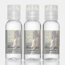 Thank You Gender Neutral Baby Shower Modern Photo Hand Sanitizer | Zazzle