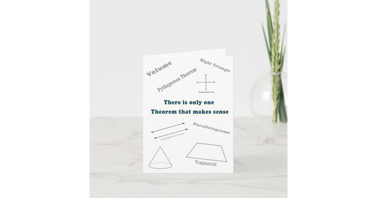 Thank You Geometry Math Teacher Card | Zazzle