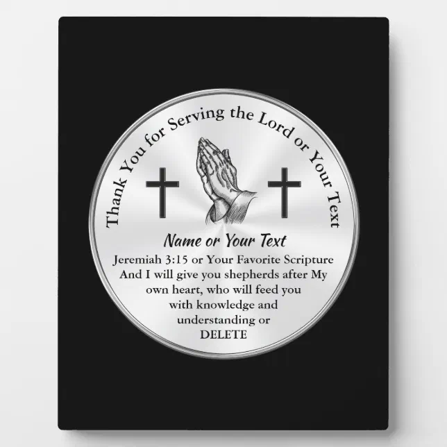Thank You Gift Ideas for Sunday School Teachers Plaque | Zazzle