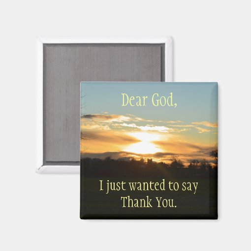 Thank You God Magnet | Zazzle