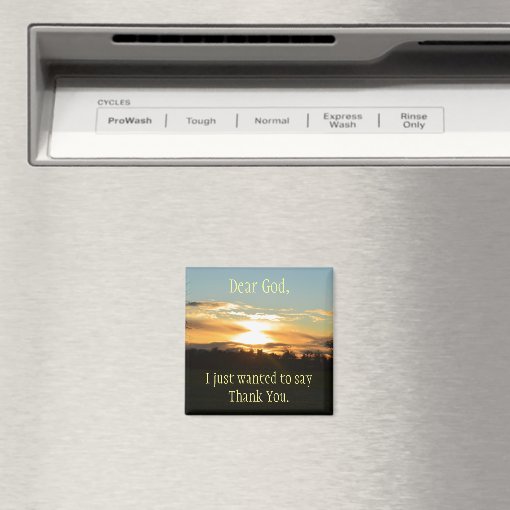 Thank You God Magnet | Zazzle