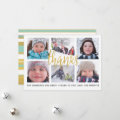 Thank You Grid Gold | Thank You Photo Card | Zazzle