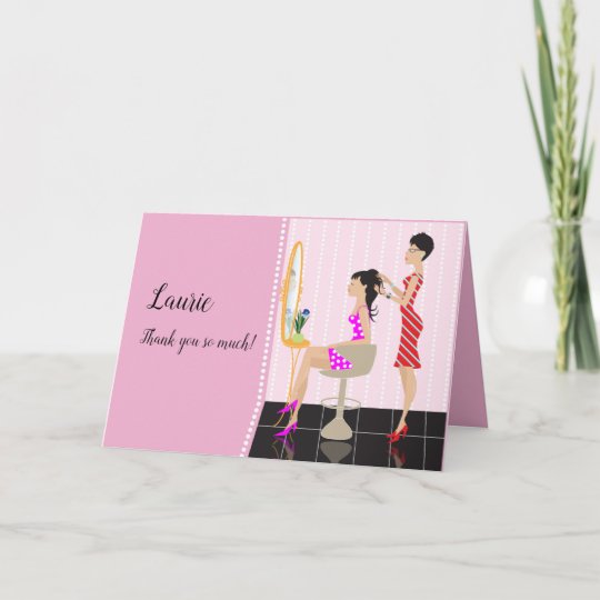 Thank You Hairdresser! Card | Zazzle.com